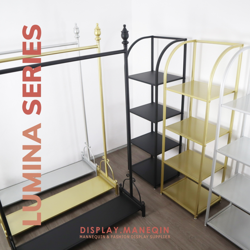 Jual Lumina Series DM 435 Gawangan Stand Display Baju Dan Tas Rak Baju ...