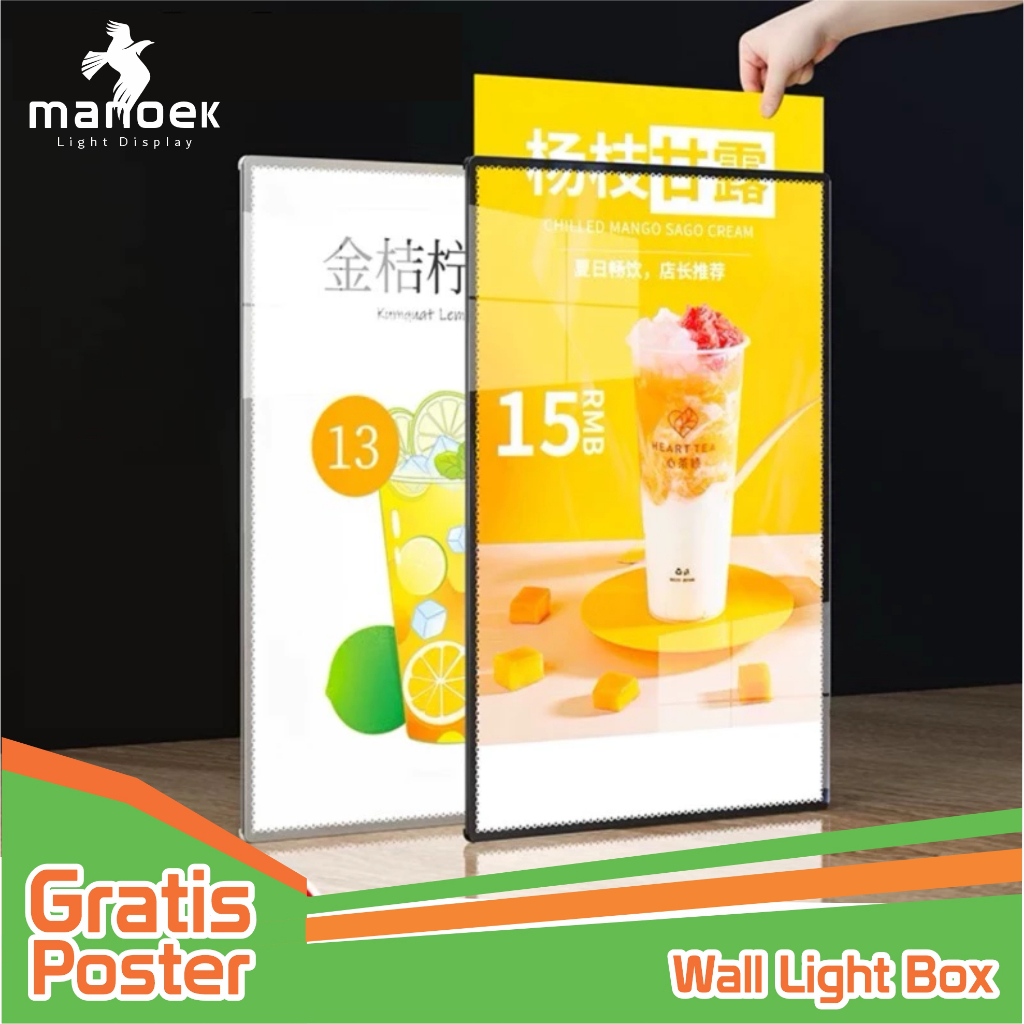 Jual Wall Light Box/LED Cafe Menu Board/Slim Light Box/LED Light Box ...