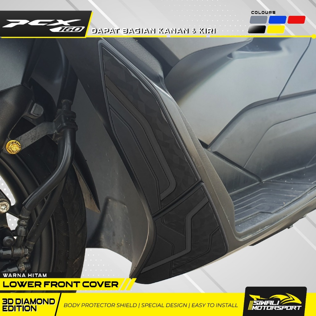 Jual Lower Front Cover PCX 160 Rubber Karet Murah Keren Motor Kanan ...