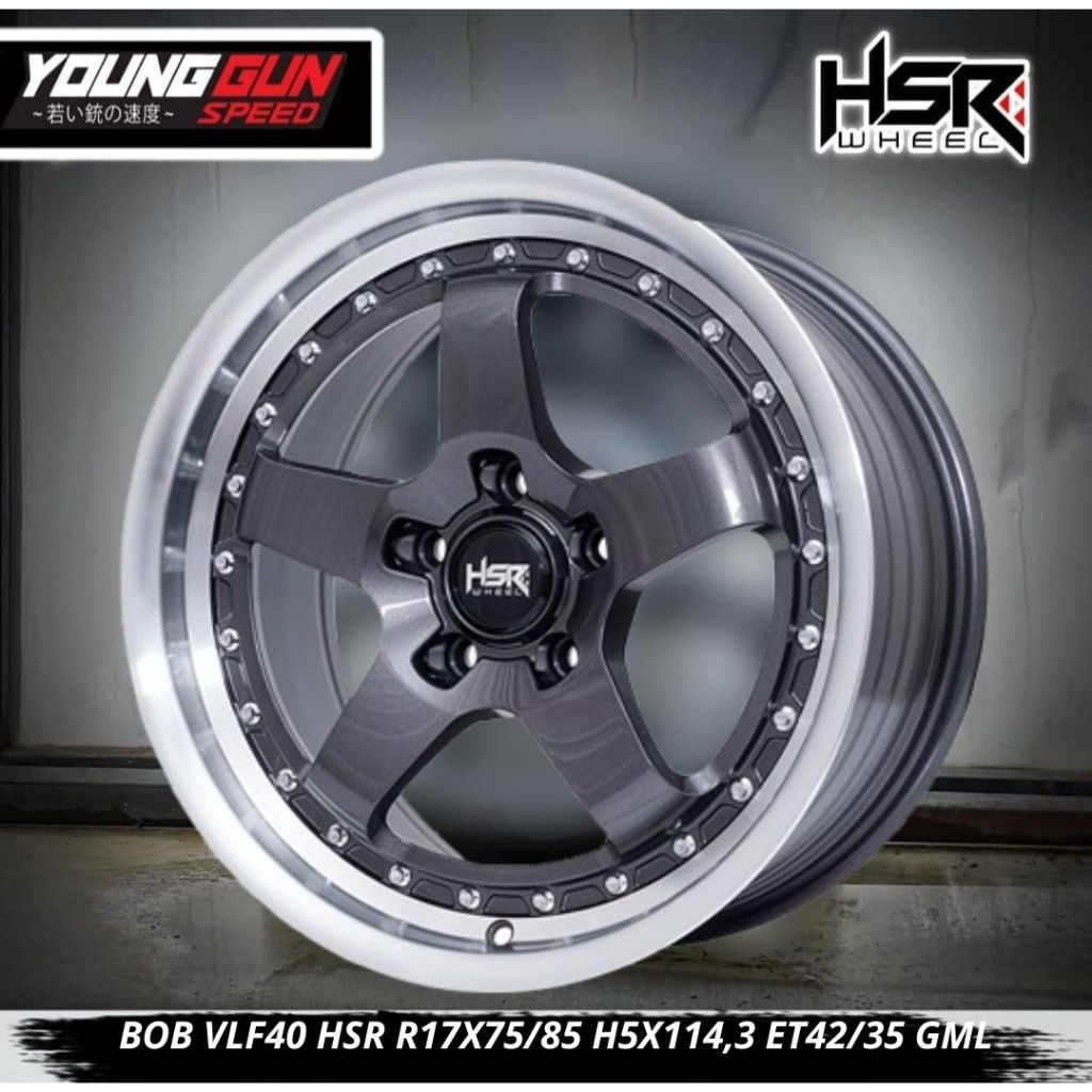 Jual velg original hsr bob r17 pcd 5X114,3 untuk innova xpander terios rush grand max luxio 17 ...