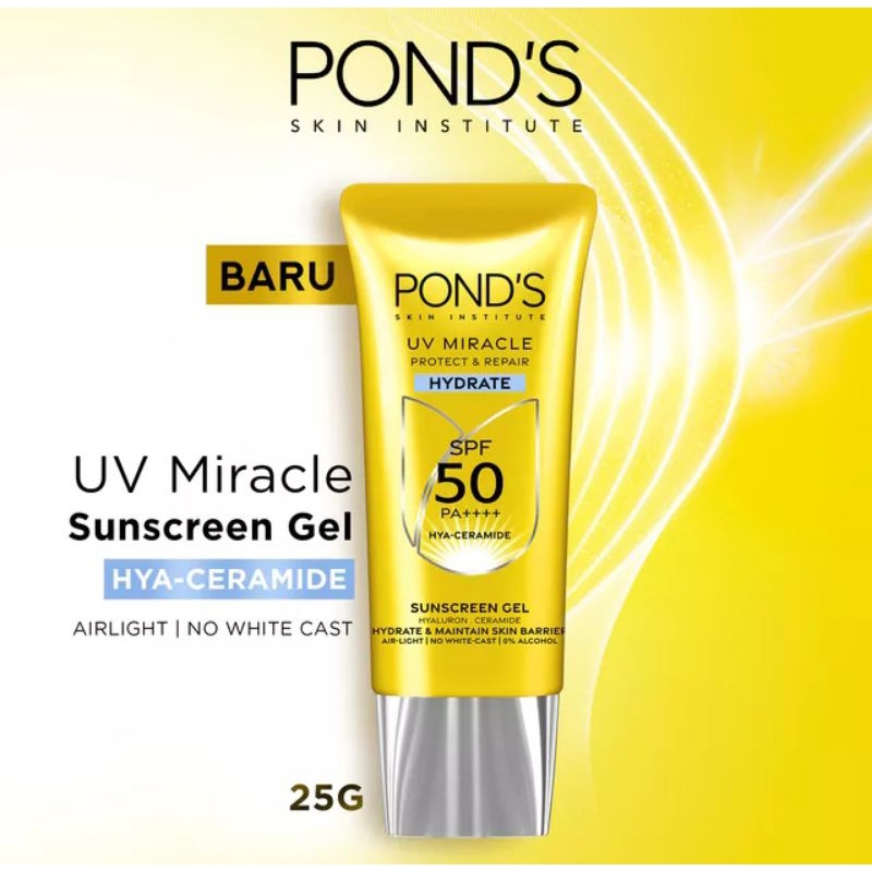 Jual PONDS UV Miracle HYDRATE Spf 50 25Gr BIRU | Shopee Indonesia