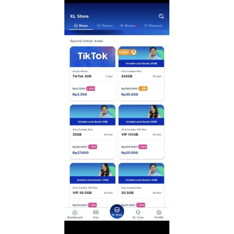 Jual Kartu Perdana XL Extra Combo Vip Plus diskon 90% Ready | Shopee ...