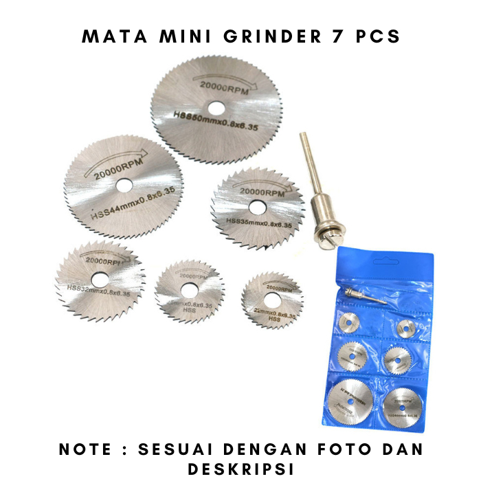 Jual Mata Gerinda Pemotong besi Mini Hss Saw Blade Mata Mini Grinder ...