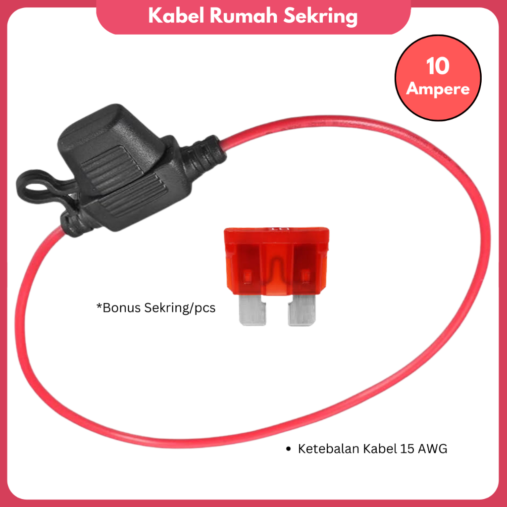 Jual Fuse Holder Blade Kabel Waterproof / Rumah Fuse Tancap kabel rumah ...