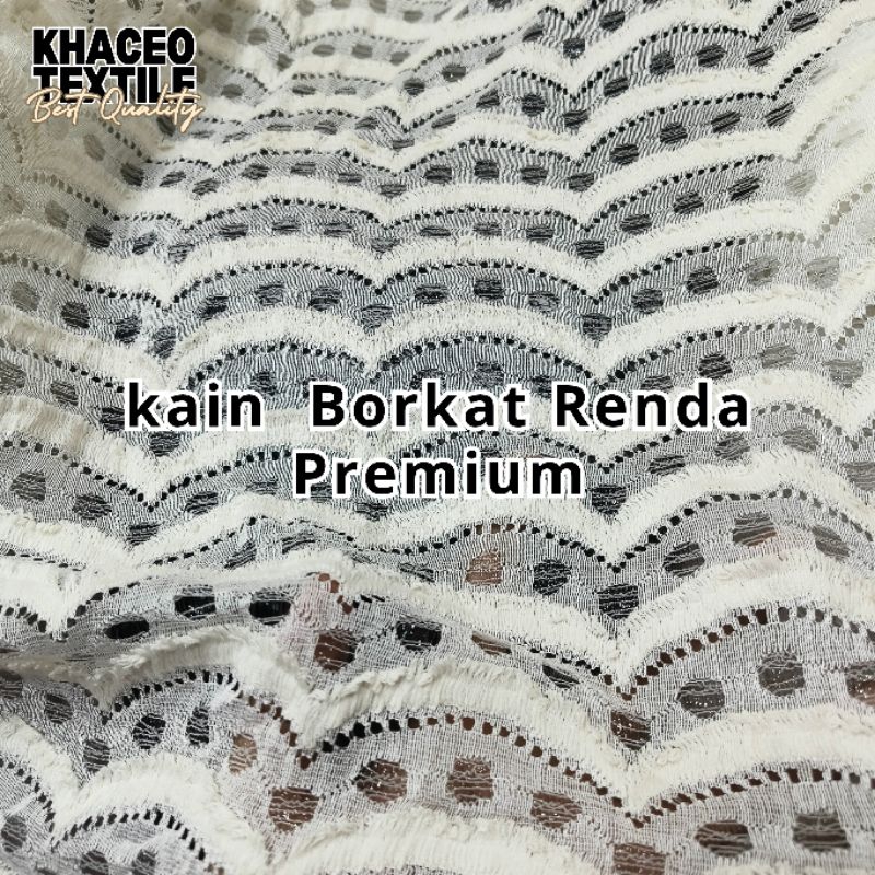 Jual PROMO!! Kain Borkat Renda Premium Garment/Kain Burkat Renda/Kain ...