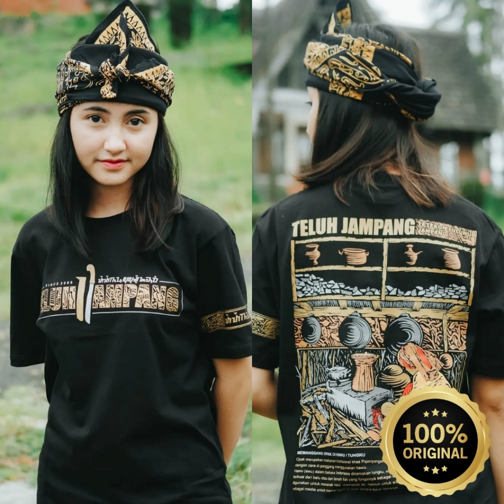 Jual KAOS PENDEK TELUH JAMPANG MOTIF HAWU 100% ORIGINAL | Shopee Indonesia