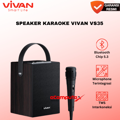 Jual VIVAN VS35 SPEAKER BLUETOOTH WOODEN RETRO DESIGN / VS-35 SPEAKER ...