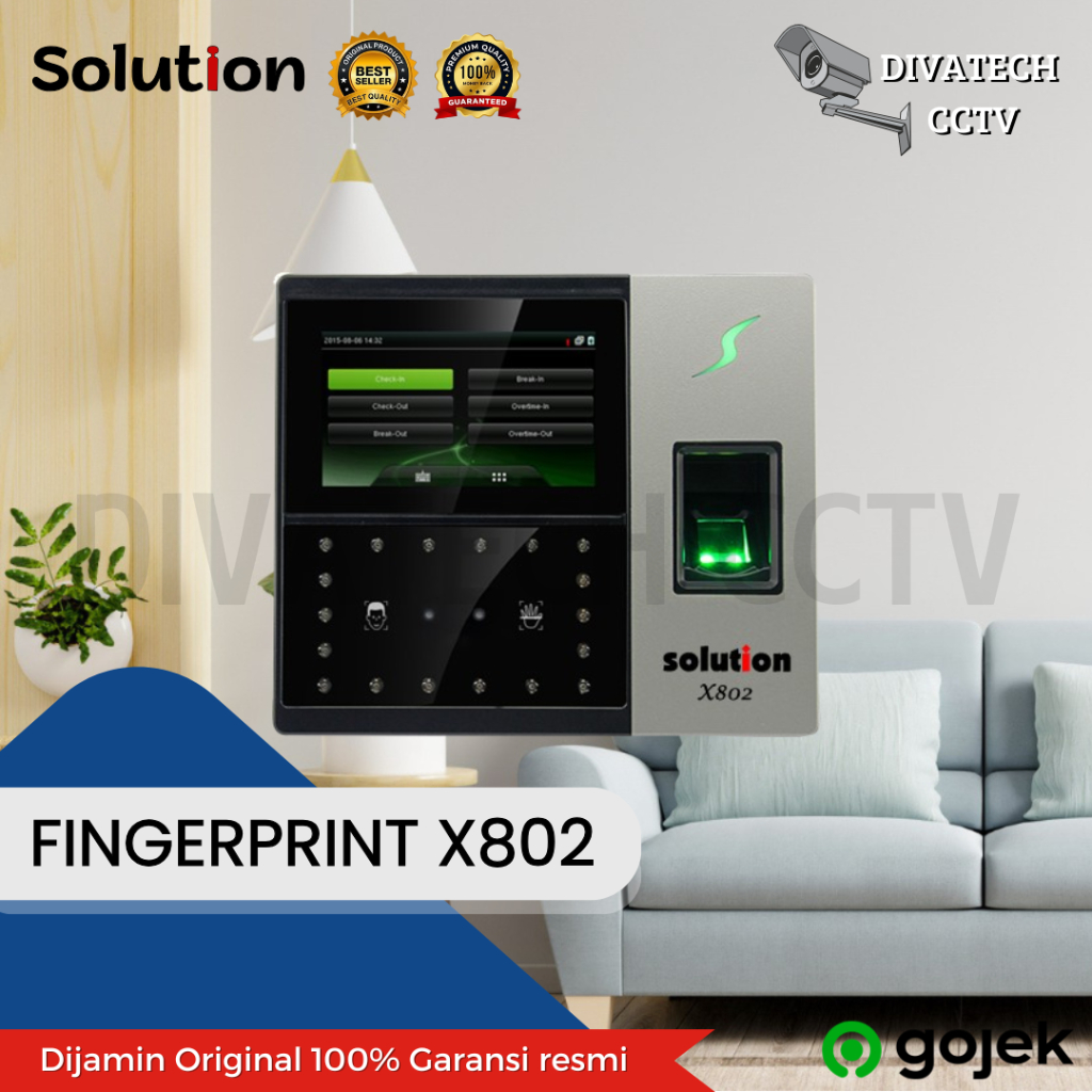 Jual FINGERPRINT MESIN ABSENSI SOLUTION X802 | Shopee Indonesia