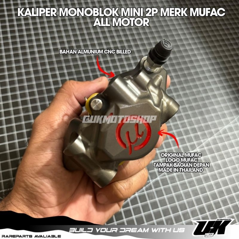 Jual kaliper billed alumunium monoblok by mufac | Shopee Indonesia