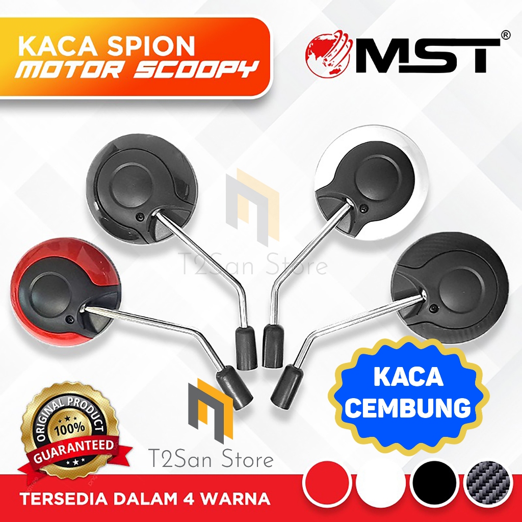 Jual Kaca Spion Motor Scoopy MST Kaca Cembung / Kaca Spion Bulat Kaca ...