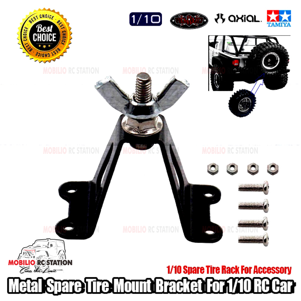 Jual Accessories Metal Spare Tire Mount Bracket for 1/10 Scale RC ...