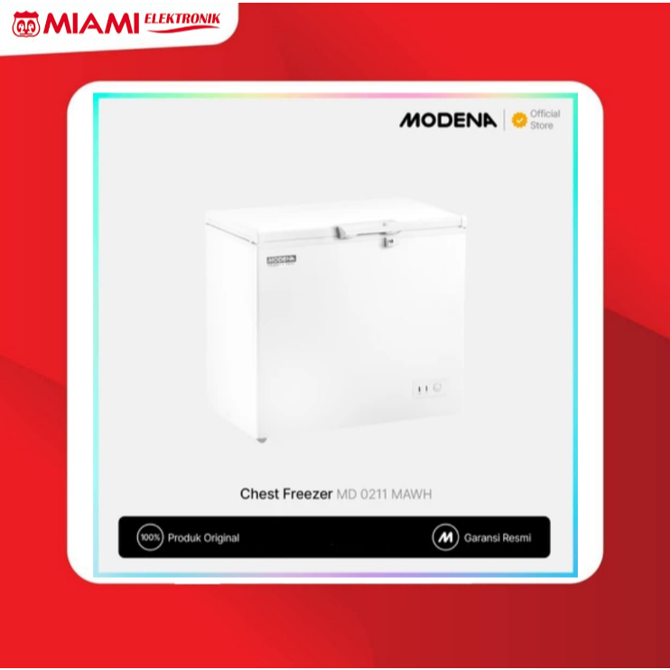 Jual MODENA Chest Freezer - MD 0211 MAWH / MD0211MAWH | Shopee Indonesia