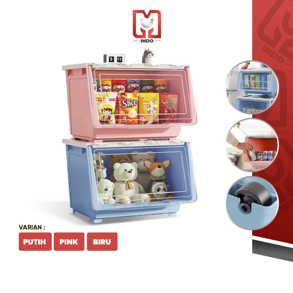 Jual Rak Plastik Susun Dengan Roda C31 Container Box/Rak Penyimpanan ...