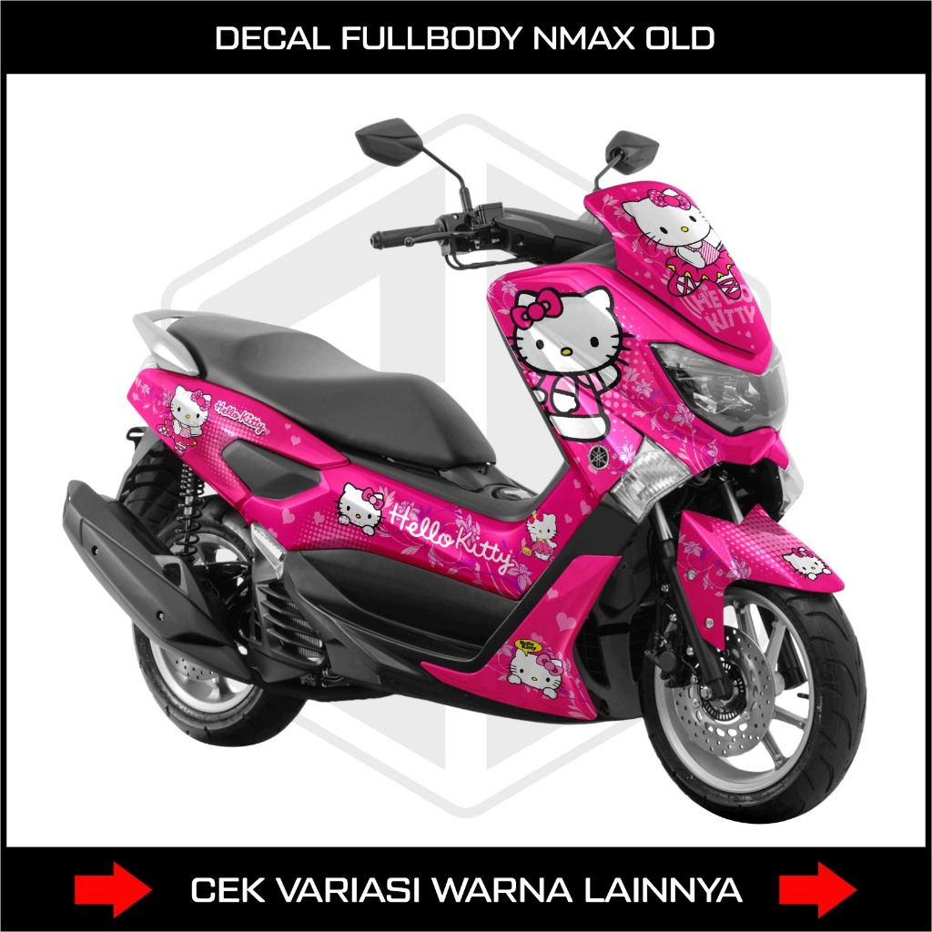 Jual DECAL YAMAHA NMAX 155 OLD FULL BODY MOTIP HELLO KITTY / DECAL ...