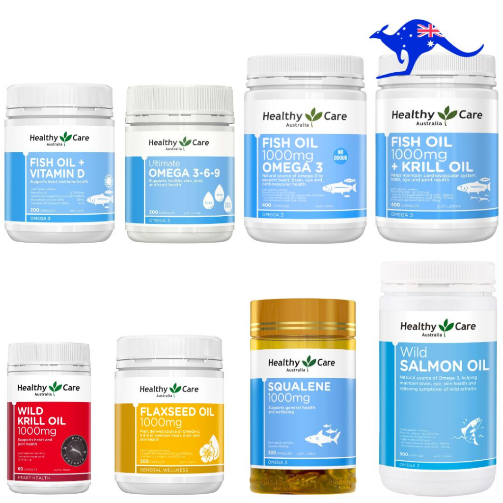 Jual Healthy Care Fish Oil 1000mg 400 Capsules Omega 3 6 9 369 ...