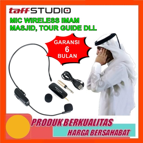 Jual Microphone Mic Clip On Wireless Bando Imam Masjid mik buat imam sholat mikrophone untuk ...