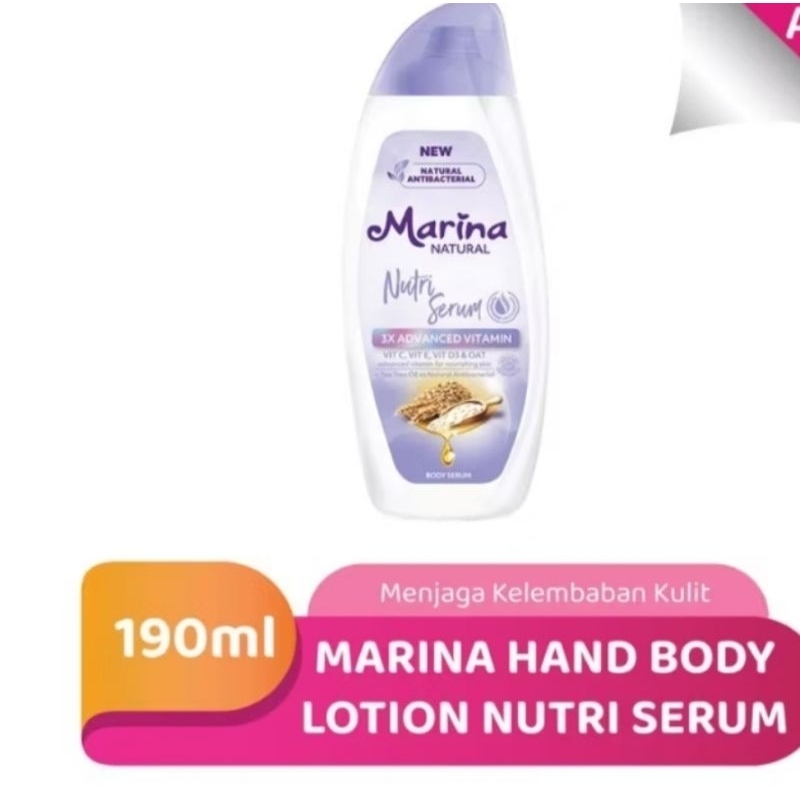 Jual marina hand body lotion nutri serum 190 ml | Shopee Indonesia