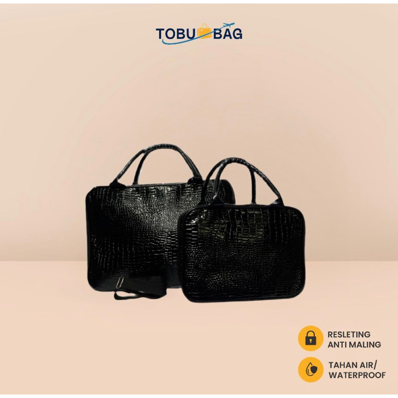 Jual Tas Travel Croco kulit premium | tas mudik travel bags | lulage ...