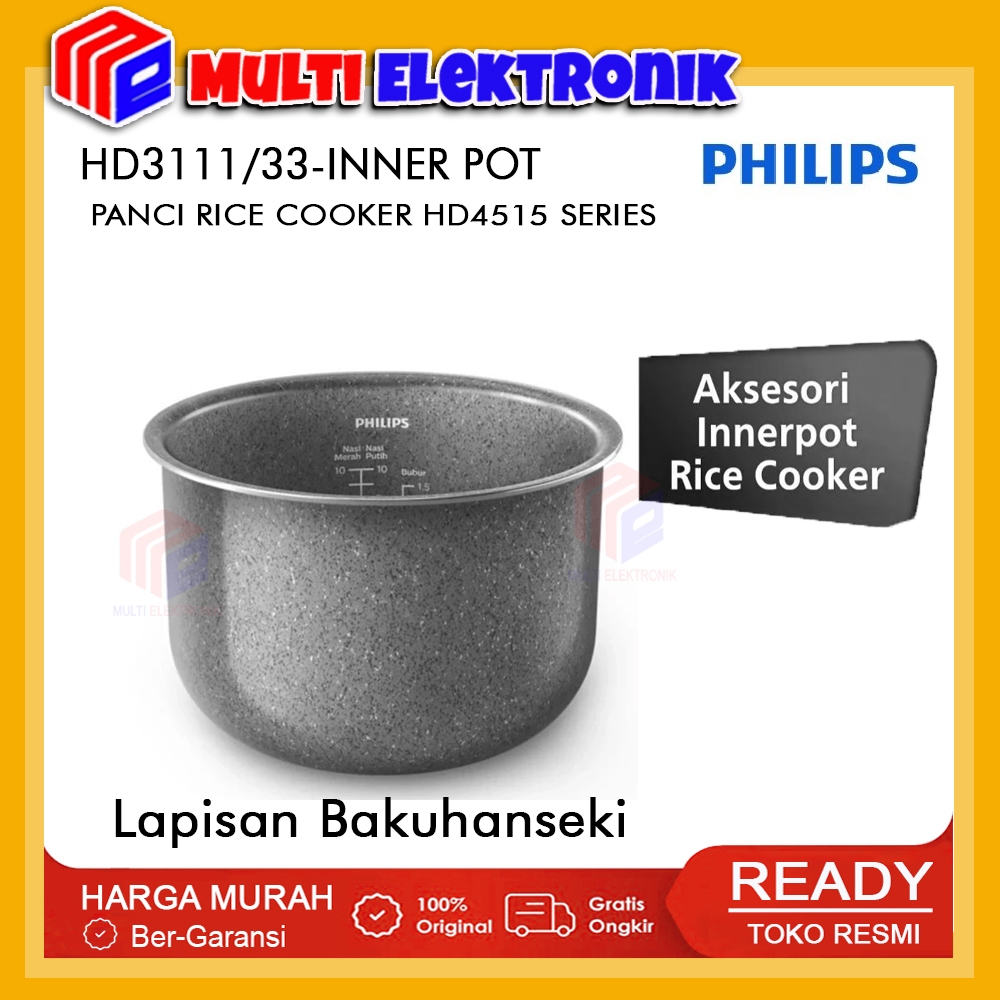 Jual Philips Inner Pot Bakuhanseki / Panci Philips HD3111/33 Untuk Rice ...