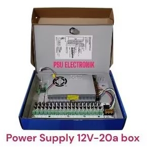 Jual Power Supply Panel Box 18 Port DC 12Vol 20A ada sekring harga lagi ...