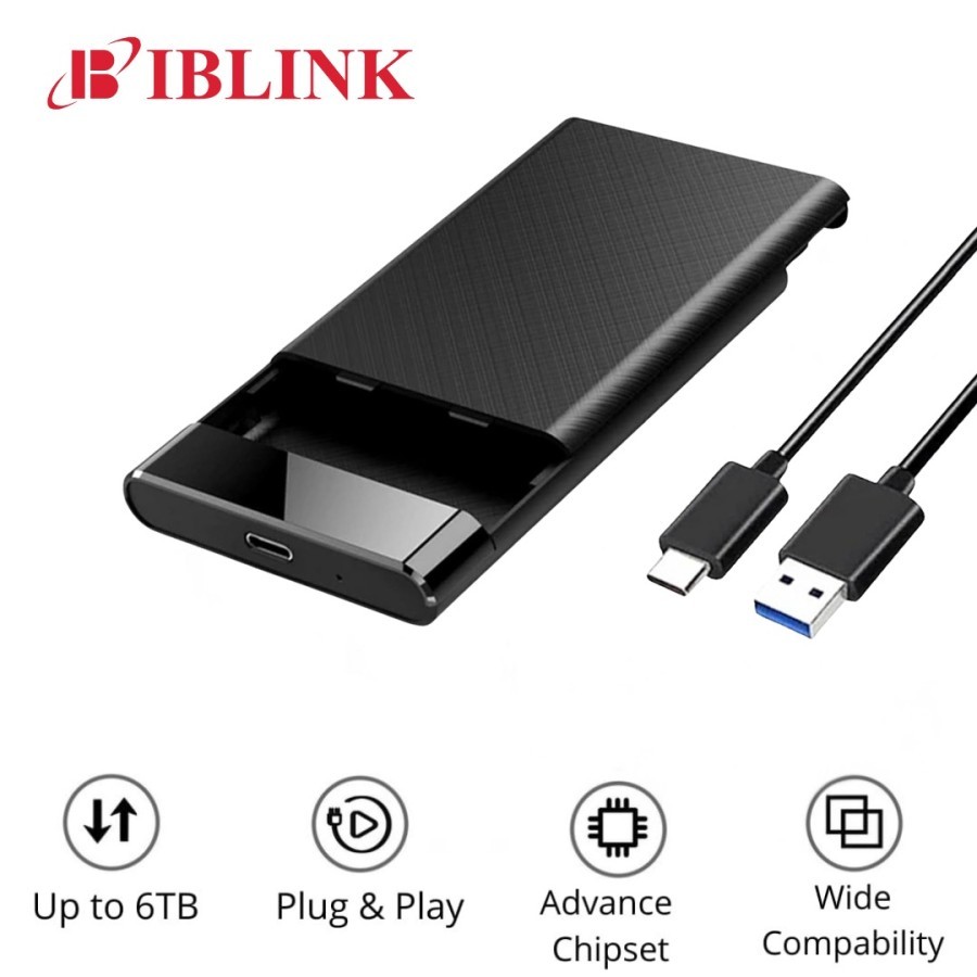 Jual 2.5"USB 3.0 SATA Type C Enclosure External HDD/ SSD Hitam Case ...