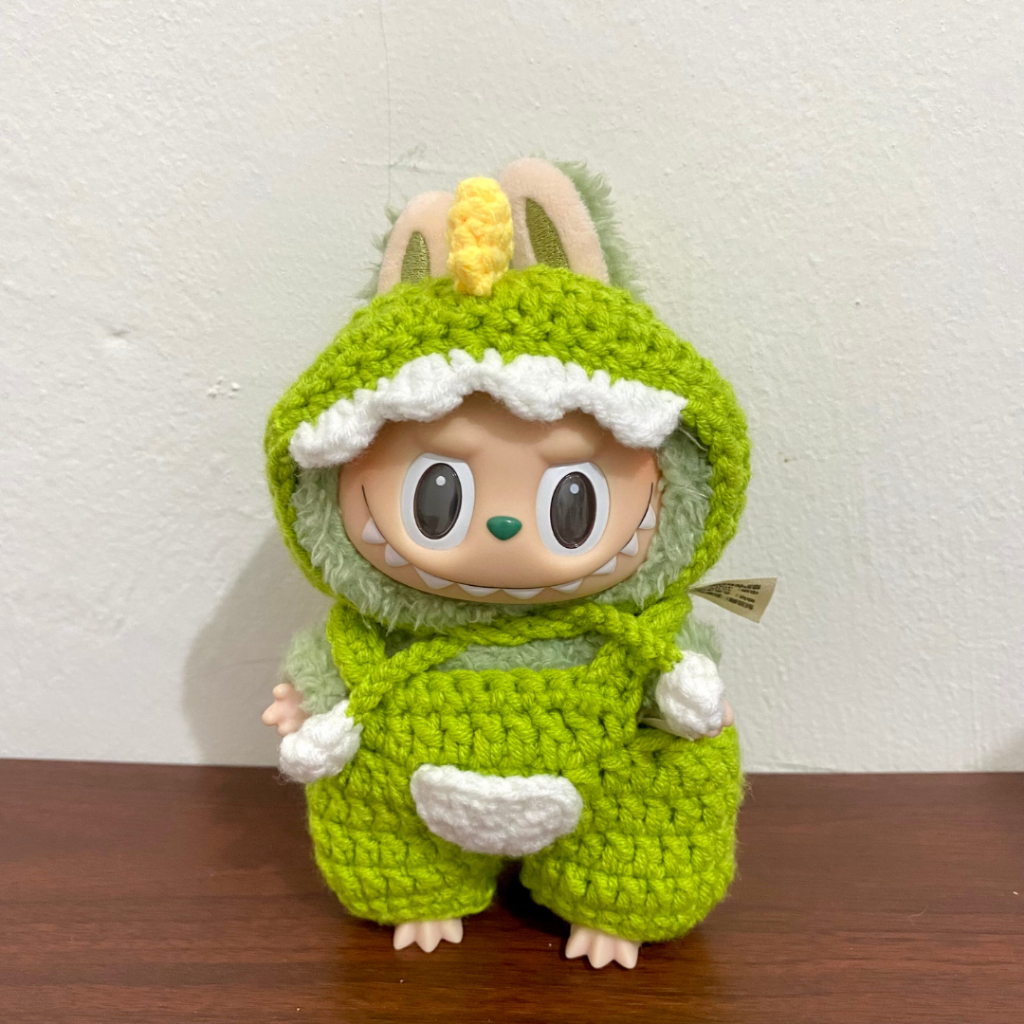 Jual crochet labubu outfit | crochet dino labubu outfit | set baju ...
