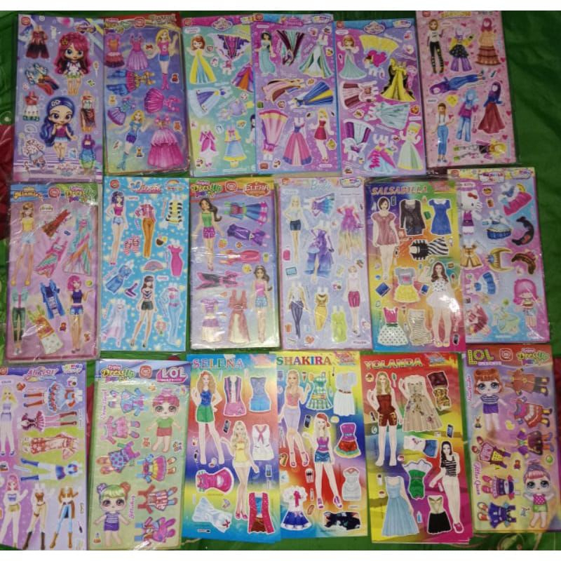 Jual Mainan bepe kertas bongkar pasang 1 kg isi 100 lembar (30 gambar ...