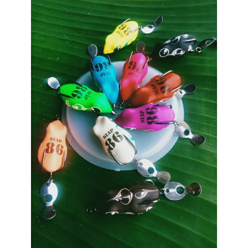 Jual Soft Frog Siap 86 Blade Entong Berisik Size 4cm | Shopee Indonesia