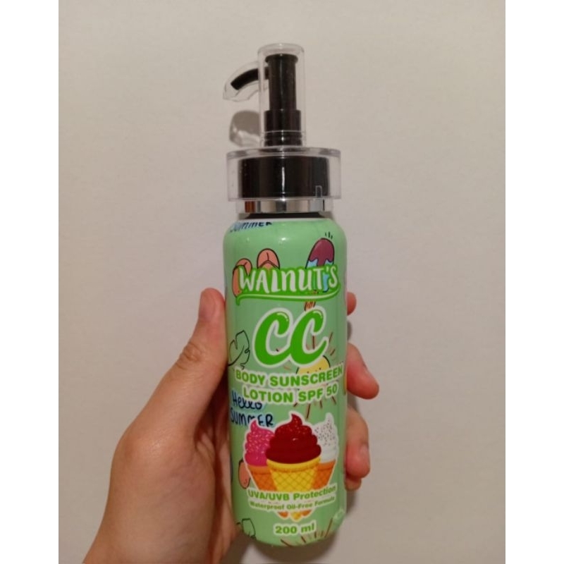 Jual Walnut's CC Body Sunscreen SPF 50 | Shopee Indonesia