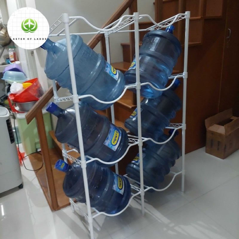 Jual Rak galon susun isi 8 galon rak penyimpanan air galon krisbow ...