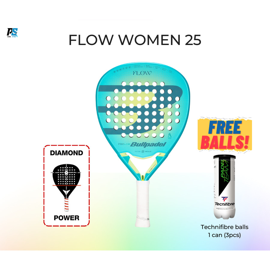 Jual BULLPADEL FLOW WOMEN 25 PADEL RACKET | RAKET PADEL RAKET BULLPADEL ...