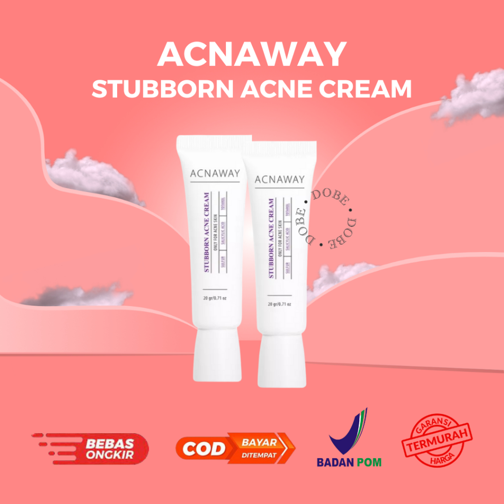 Jual ACNAWAY Stubborn Acne Cream - 20gr | Shopee Indonesia