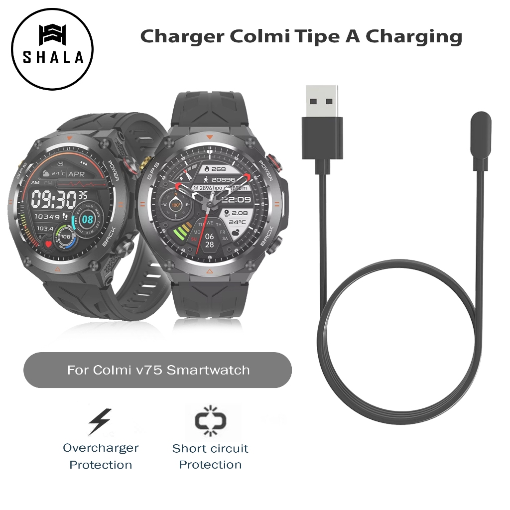 Jual Kabel Charger Colmi v75 Smartwatch Tipe A Charging | Shopee Indonesia