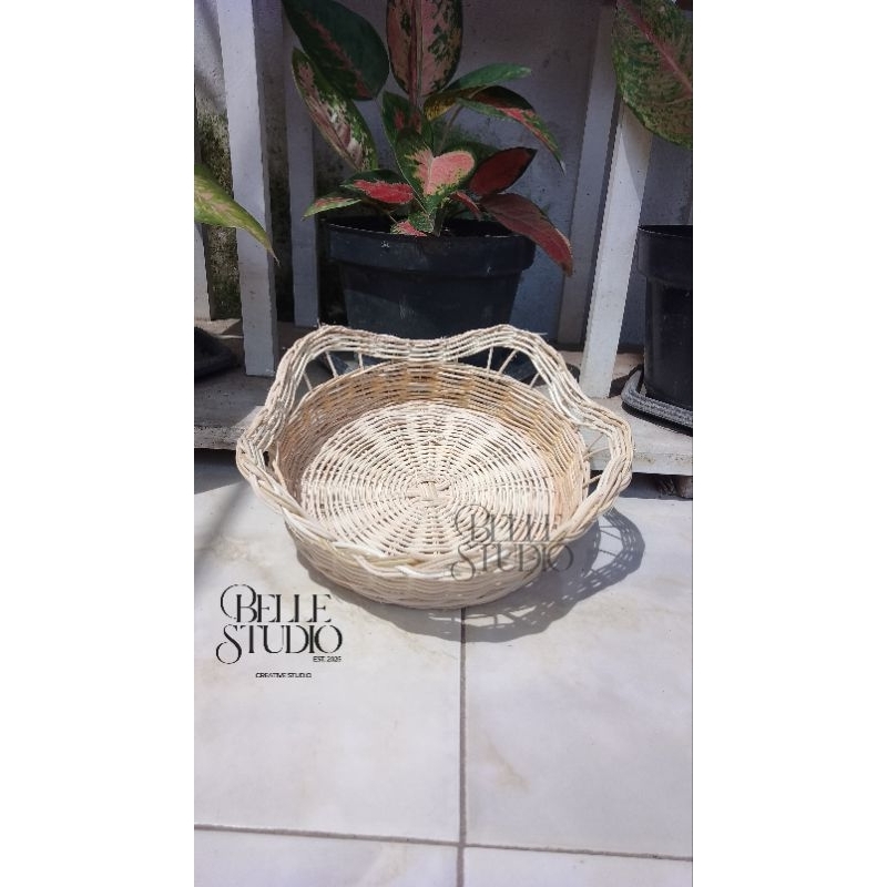 Jual KERANJANG BUAH/HANTARAN ROTAN MURAH FULL ROTAN/TRIPLEK | Shopee ...