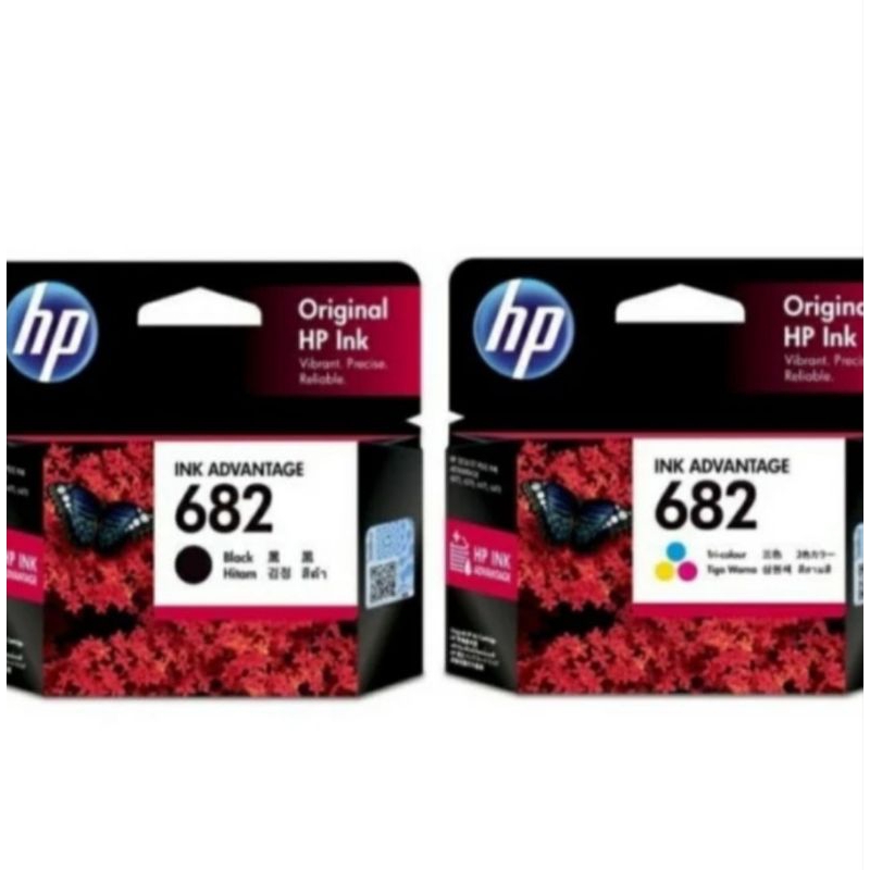Jual Tinta HP 682 Black / Color Original Ink Cartridge 100% Original ...