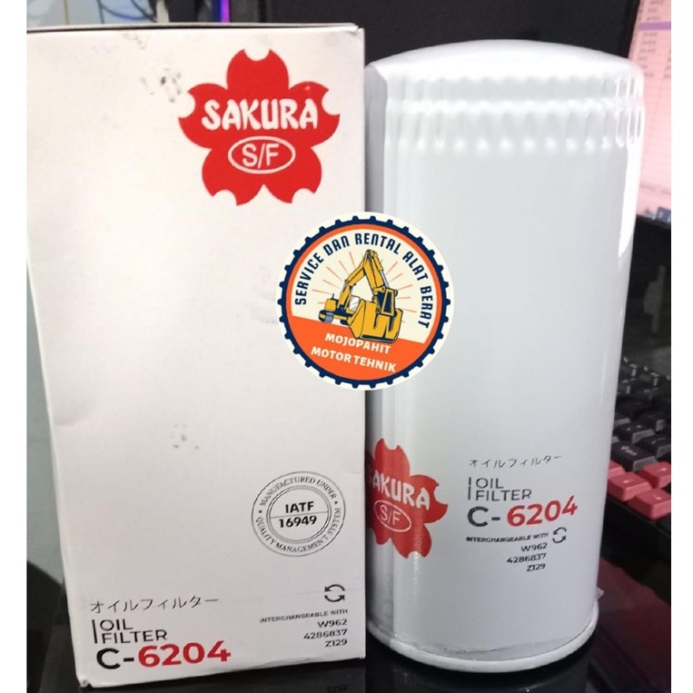 Jual Oil Filter C-6204 Sakura Filter Oli C6204 | Shopee Indonesia