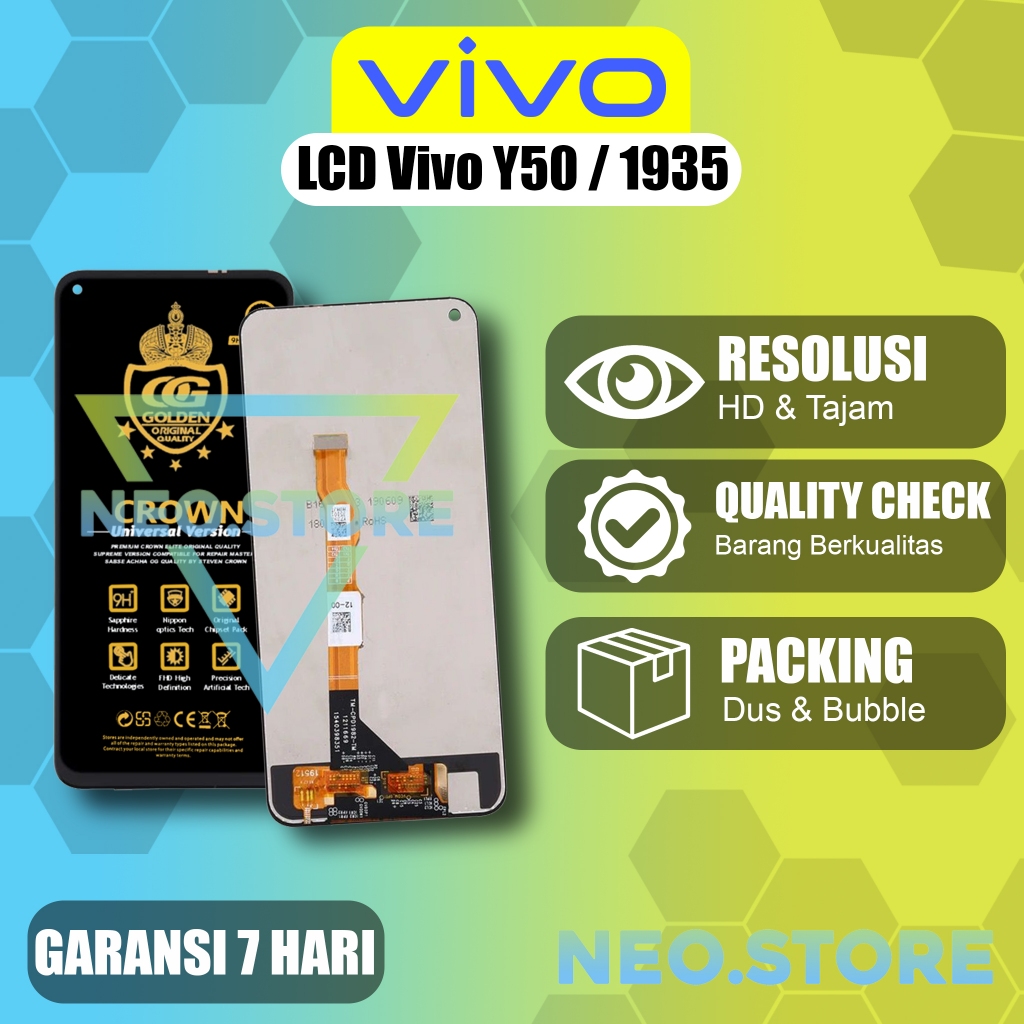 Jual LCD TOUCHSCREEN VIVO Y50 / VIVO 1935 COMPLETE FULLSET ORIGINAL ...