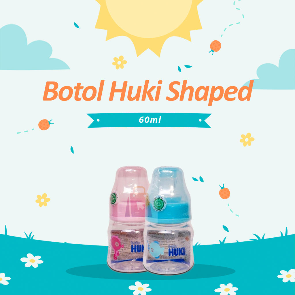 Jual Botol Huki Ortho Shaped CI0342 60ml Motif Karakter Nipple Gepeng ...