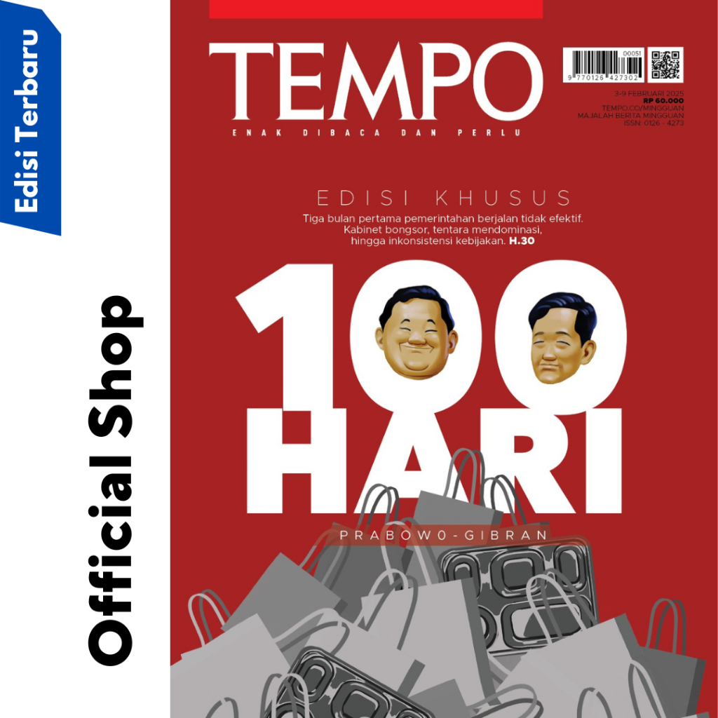 Jual Majalah Tempo Edisi Khusus "100 Hari Prabowo - Gibran" Tanggal 3 ...
