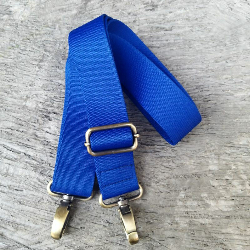 Jual TALI TAS SIAP PAKAI COBALT BLUE BIRU CANVAS POLYESTER NYLON ...