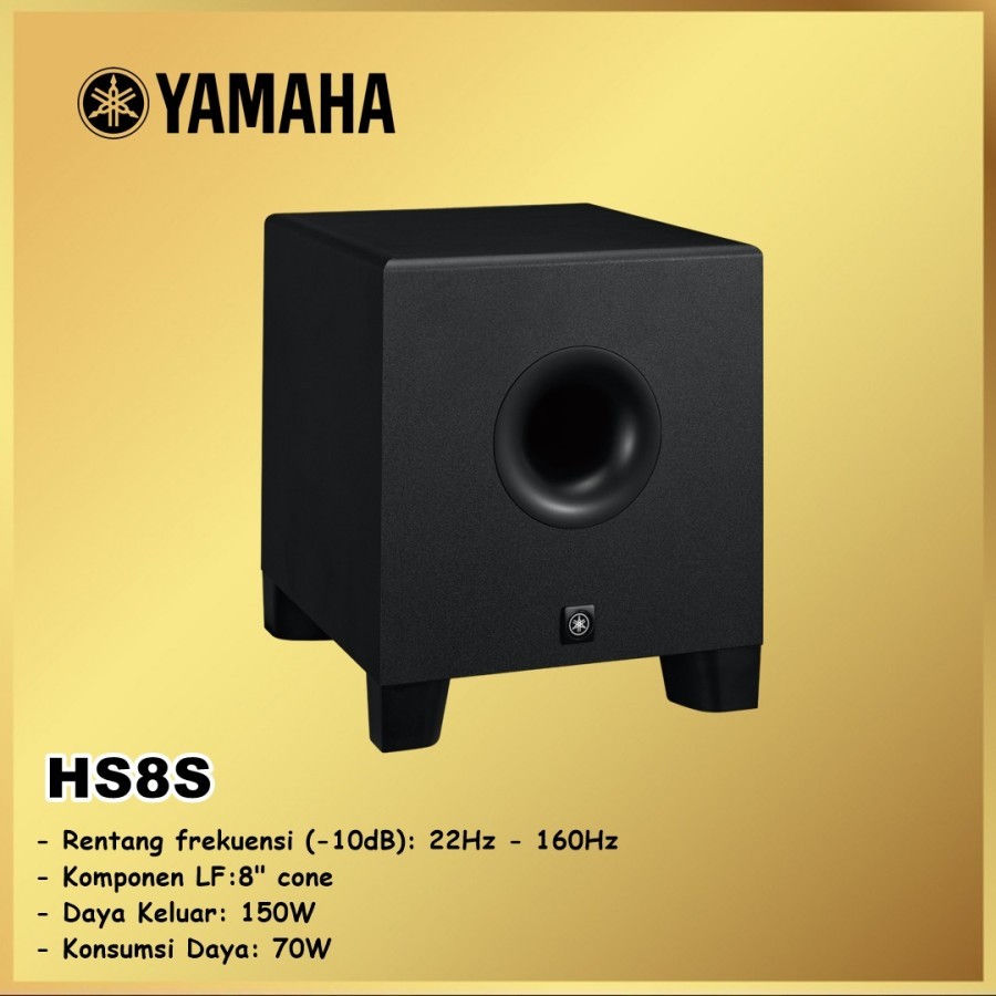 Jual Yamaha HS8S HS8 HS 8S 8" Bass-Reflex Powered Sub Subwoofer ...