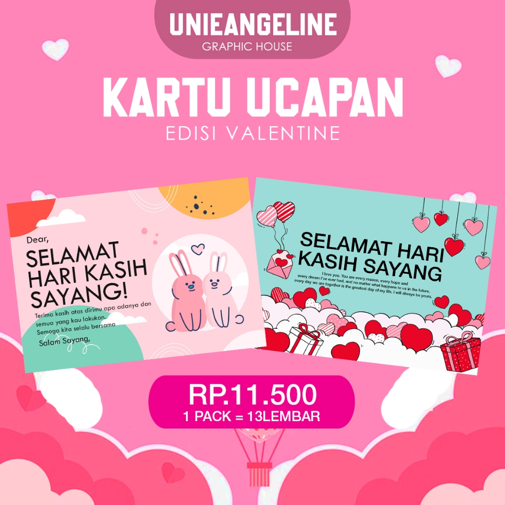 Jual GREETING CARD KARTU UCAPAN VALENTINE | Shopee Indonesia