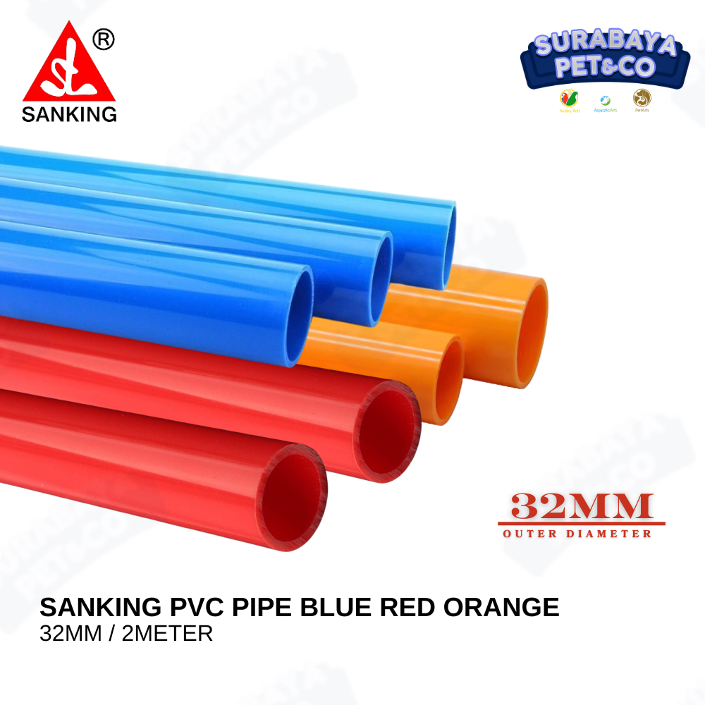 Jual SANKING PVC PIPE 32MM BLUE BIRU RED MERAH ORANYE ORANGE | Shopee ...