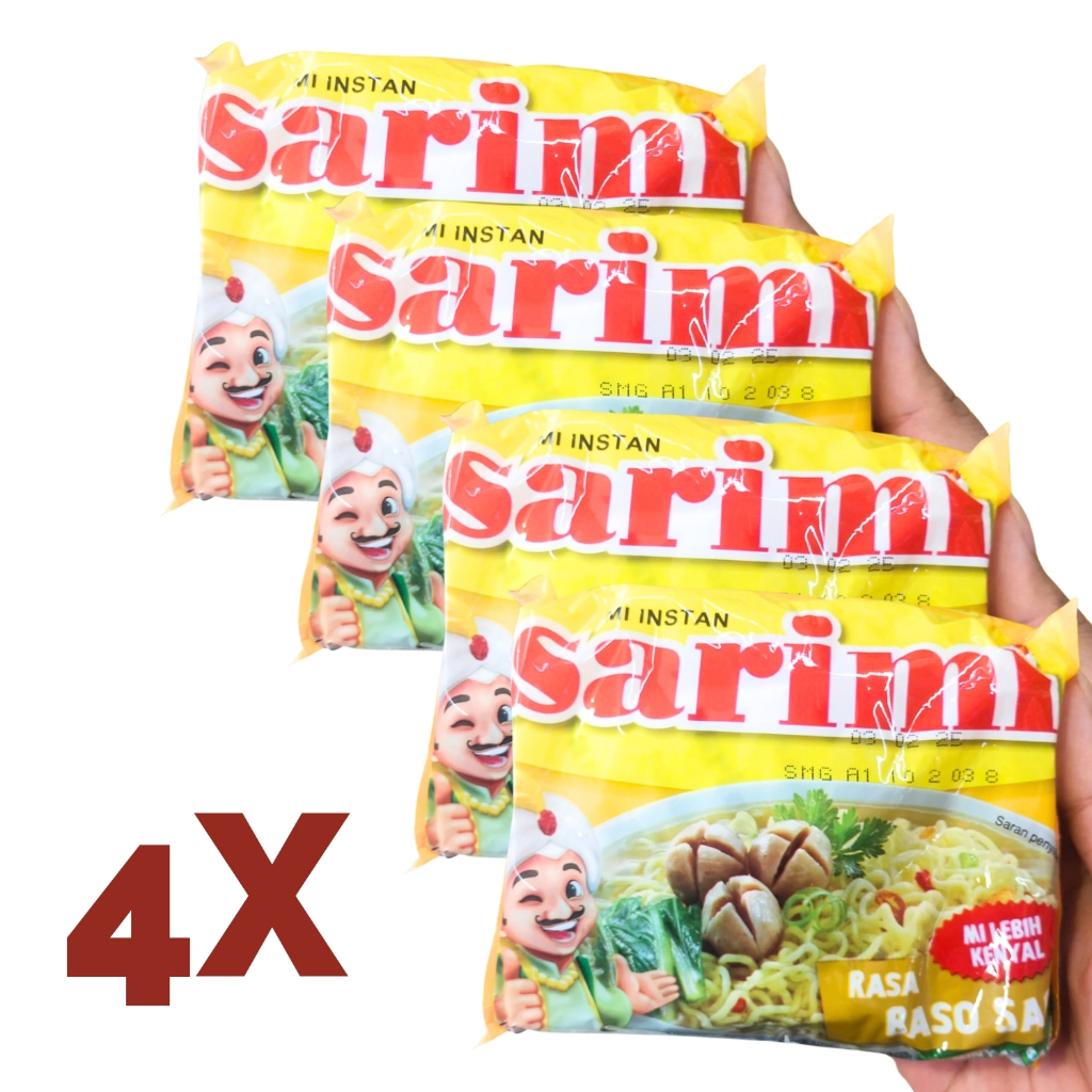 Jual 4X Sarimi Mie Kuah Baso Sapi 77gr Mie Instan Kuah | Shopee Indonesia