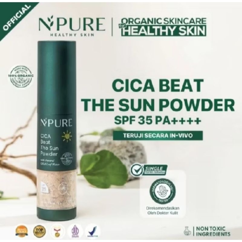 Jual NPURE Sunscreen Powder SPF 35 PA++++ (NEW ORIGINAL) | Shopee Indonesia