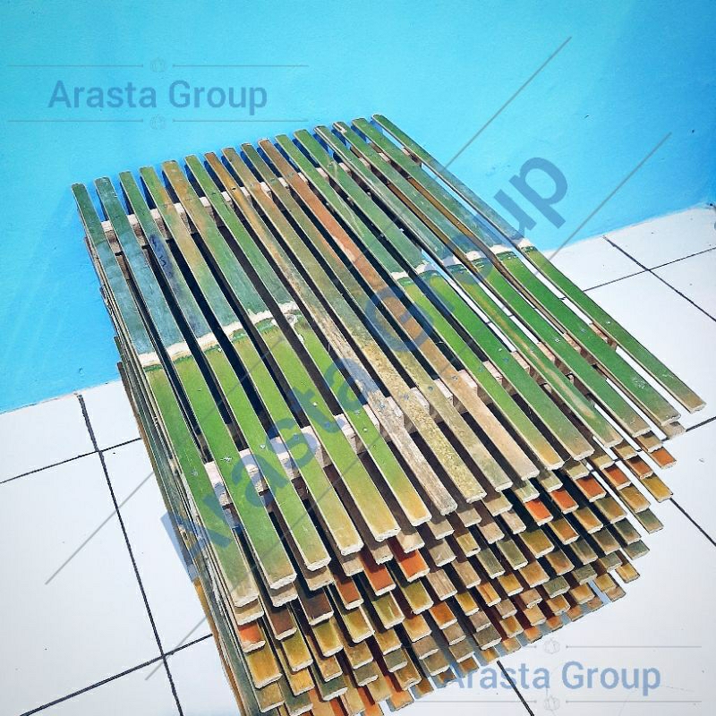 Jual ALAS BAMBU FOOT REST ALAS KANDANG 60x40 RAPIH | Shopee Indonesia