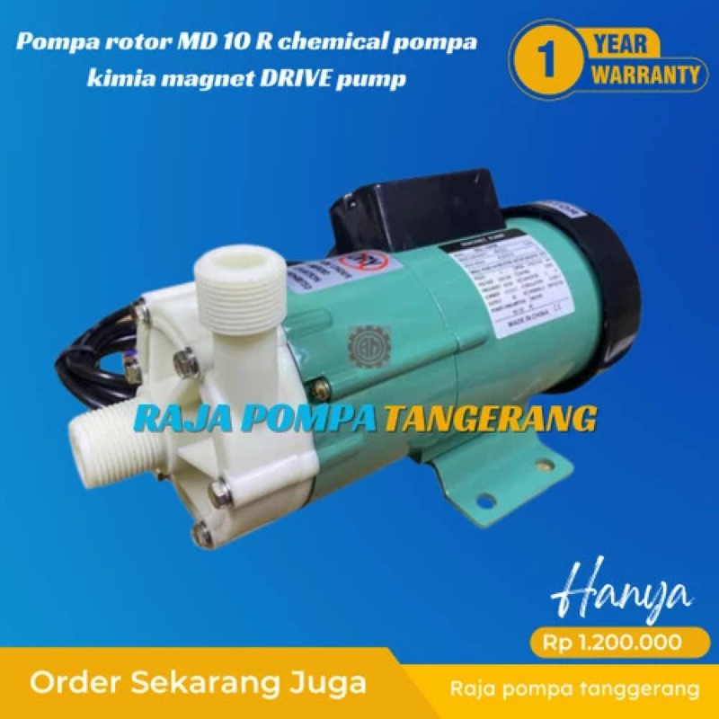Jual Pompa Kimia Asam Magnetic Drive Pump ROTOR MD10R Chemical Kimia ...
