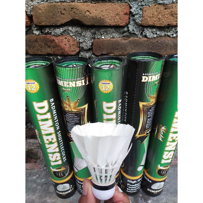 Jual dimensi gold Shuttlecock, bahan pilihan/kok badminton/1 slop isi ...