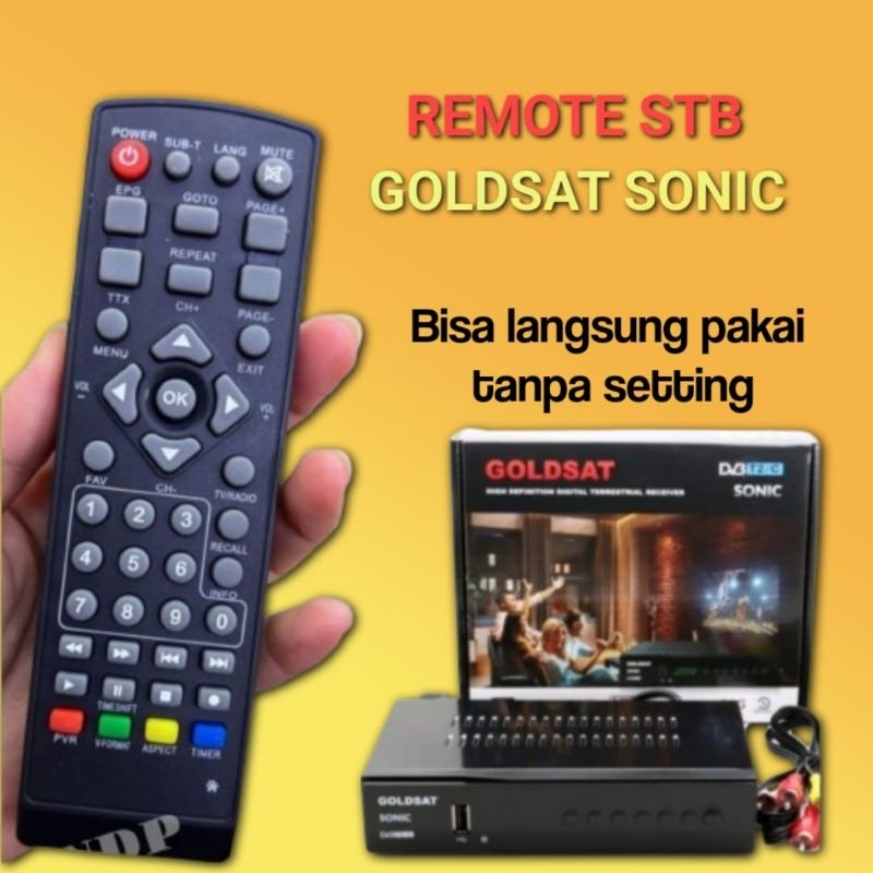Jual Remote Remot Multi STB Set Top Box Goldsat Sonic | Shopee Indonesia