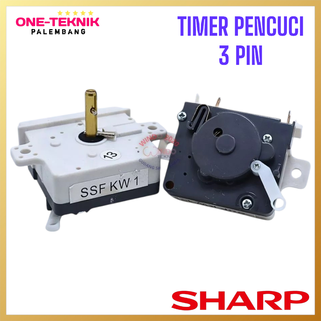 Jual TIMER MESIN CUCI SHARP | TIMER WASHING 3 PIN | TIMER WASH SOKET 3 ...